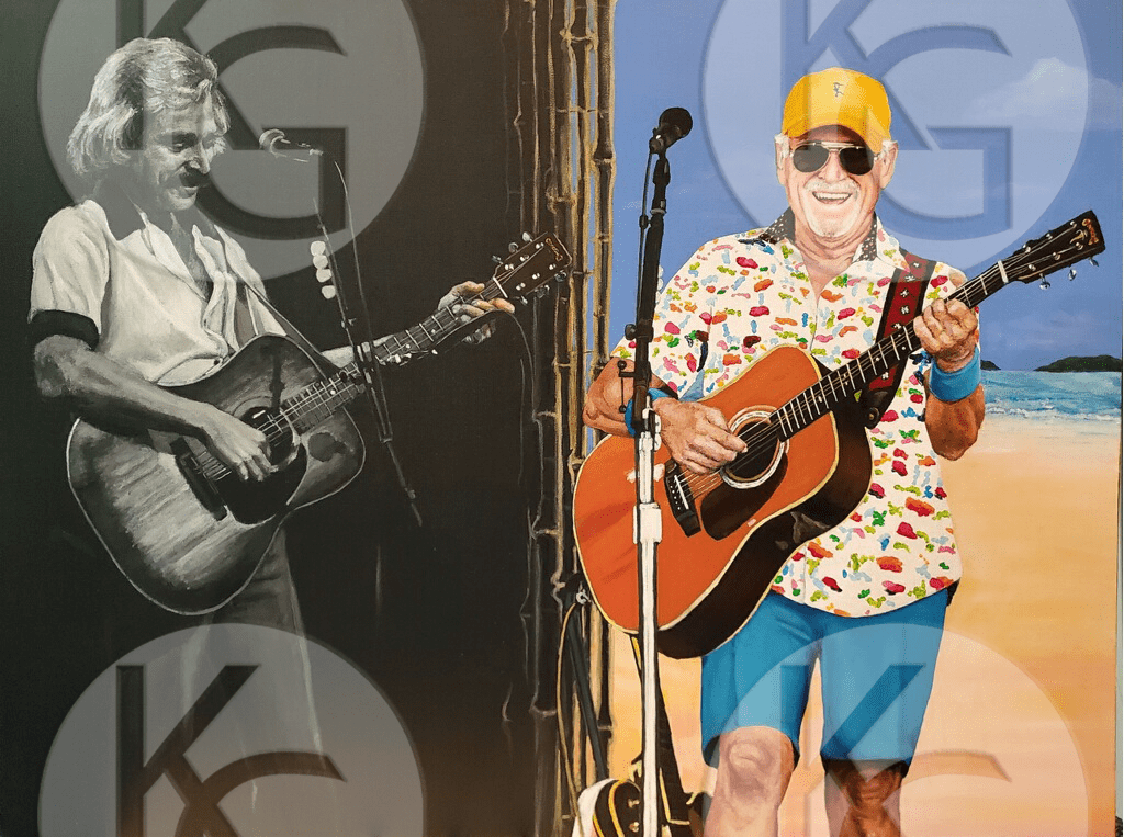 209 Jimmy Buffett Young and Old – The Art of Kevin Goldman
